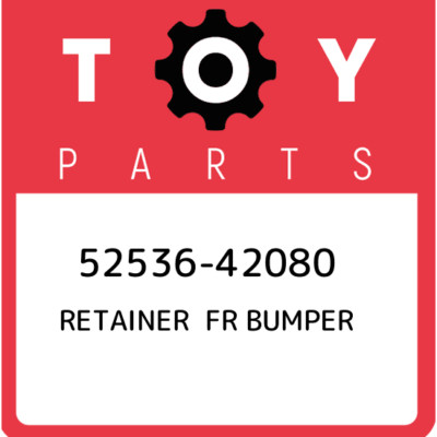52536-42080 Toyota Retainer fr bumper 5253642080, New Genuine OEM Part ...