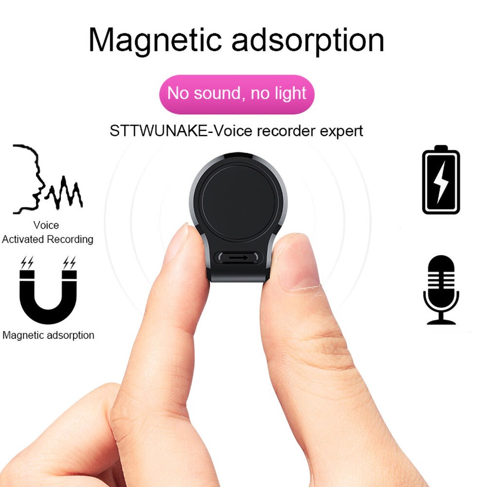 MP3 Spy Magnetic Recording Device Voice Activated Mini Audio Recorder ...