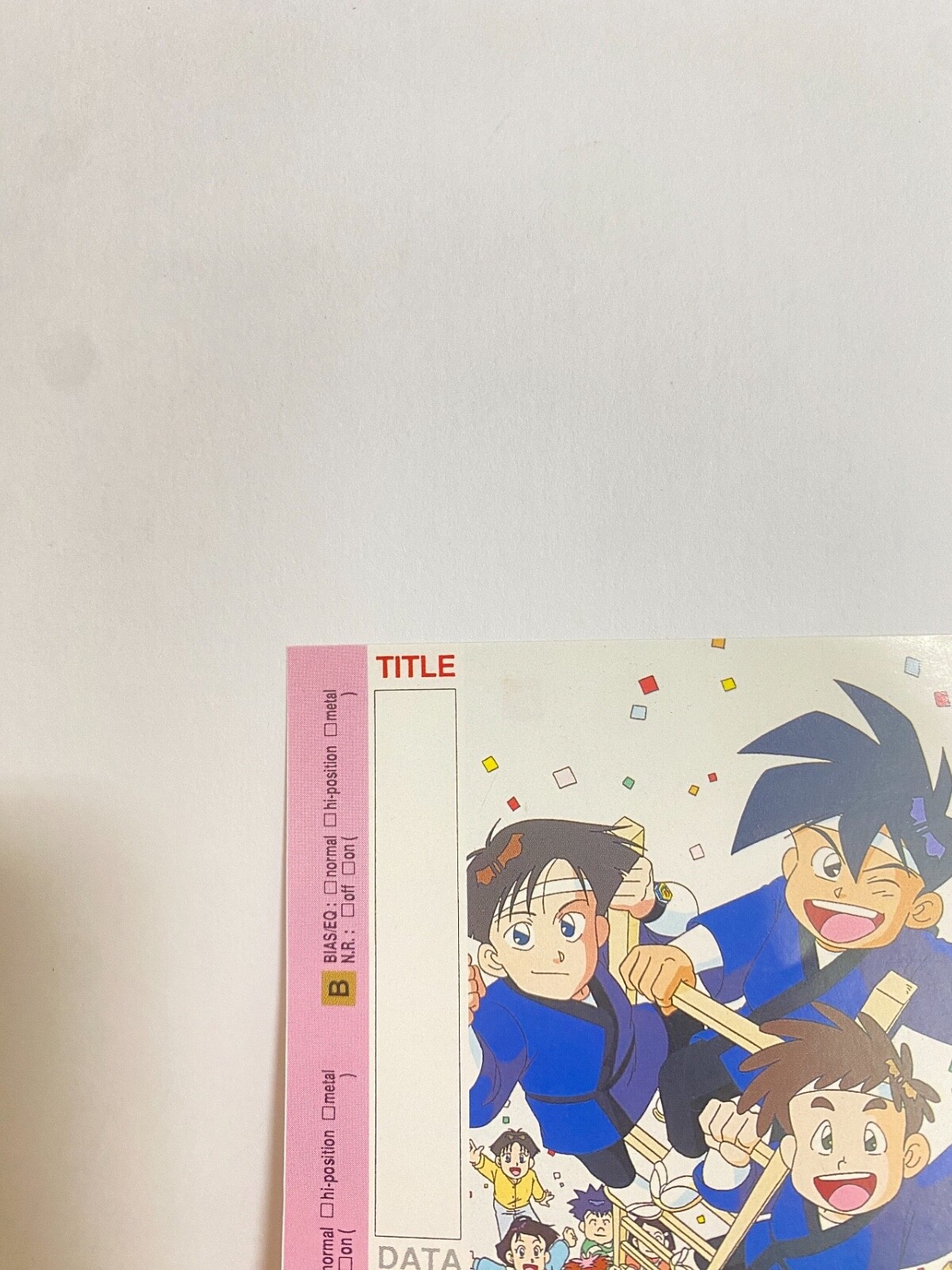 MATCHLESS RAIJIN-OH Cassette Tape Index Card Animedia Edo Era ...