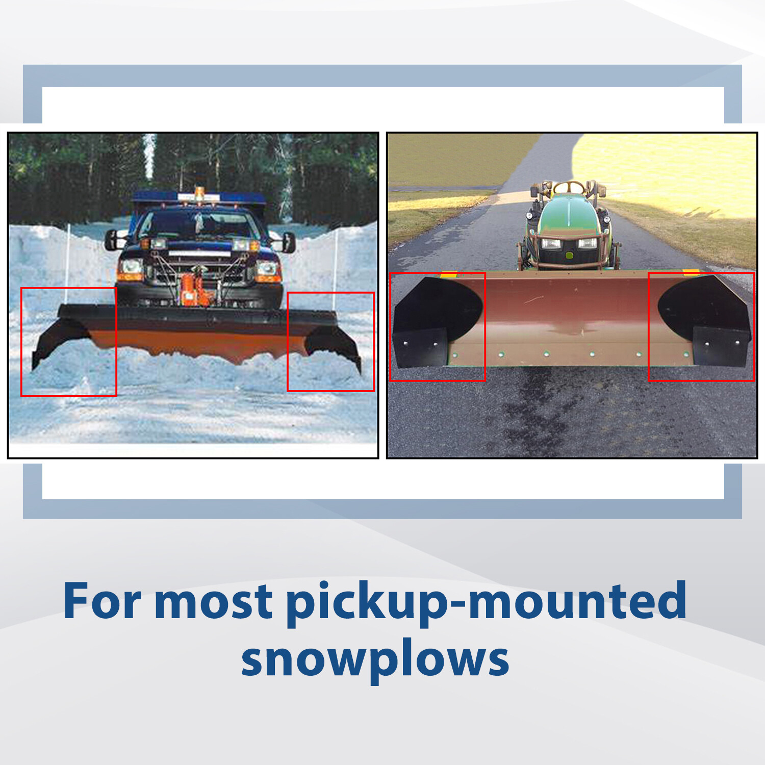 Heavy Duty Snow Plow Pro Wings Blade Extenders Extensions For PW22 ...
