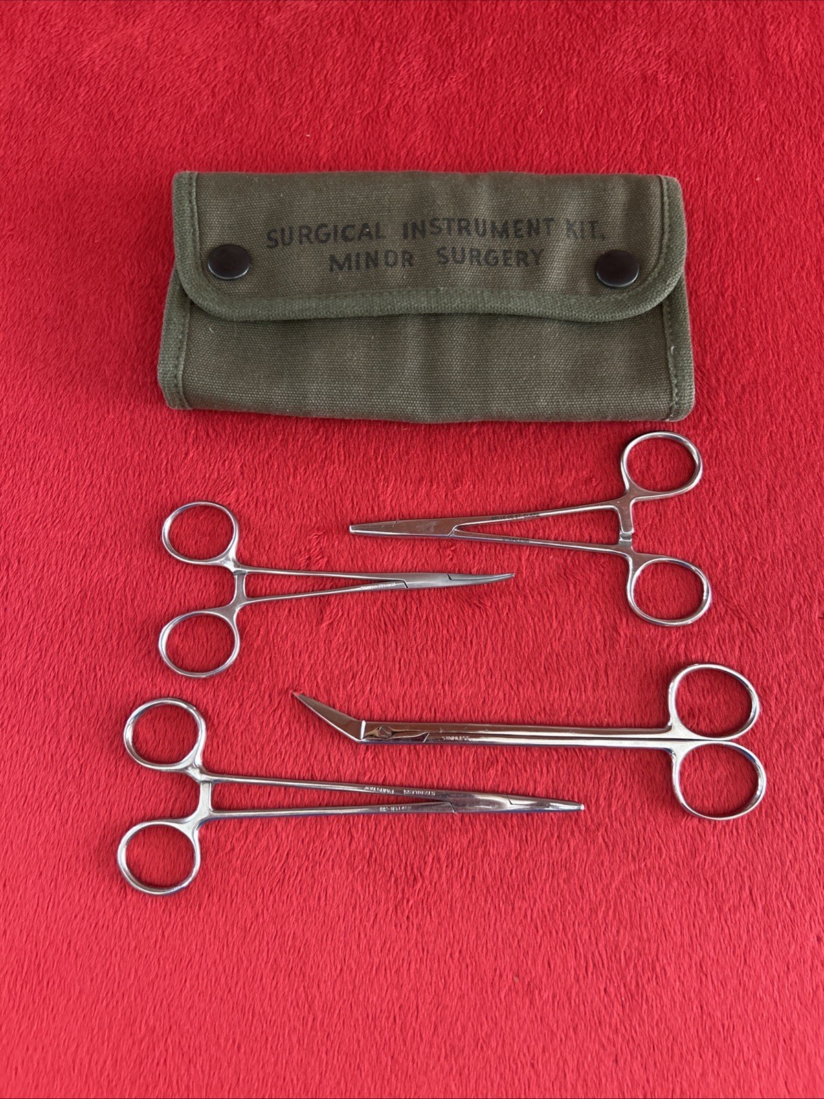 Vietnam War Surgical Instrument Kit Minor Surgery Pouch Case w ...