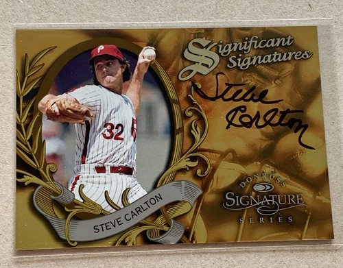 1997 Donruss Signature Series Autograph Steve Carlton No 872 of 2000 ...