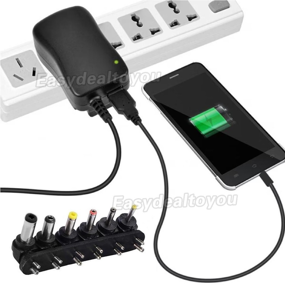 2.1A AC/DC Universal Power Supply Adapter Converter 3V 4.5V 5V 6V 7.5V ...