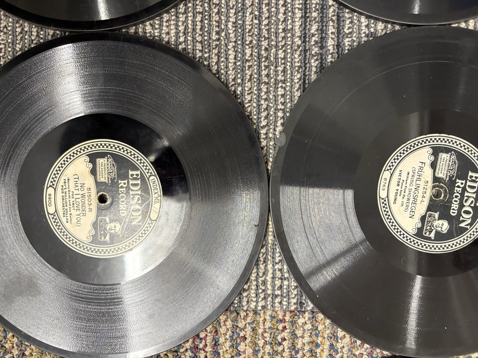 12 EDISON THICK RECORDs RARE VG CONDITION AS-IS With EDGE CHIPS | eBay