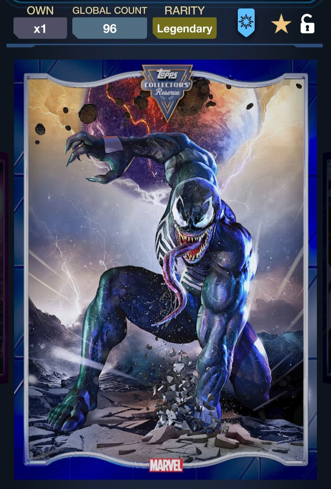 Topps Marvel Collect! Venom 2023 Collectors Reserve 2 Fusion Motion ...