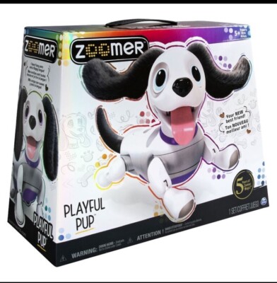 Zoomer Playful White Pup - Interactive Robotic Dog With Voice ...
