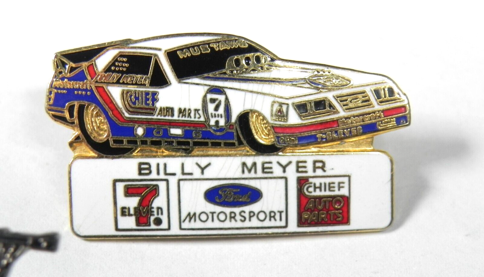 Mixed Lot 7 NHRA Drivers Pins Badge Sticker Drag Racing incl Lee ...