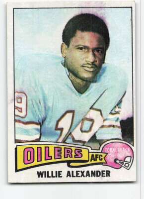 1975 Topps #139 Willie Alexander EX Excellent Oilers ID: 113010 | eBay