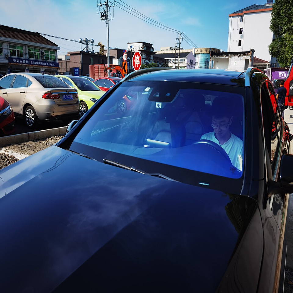 Blue Purple Window Tint VLT 80% Windshield Sticker Anti-UV Foil Home ...