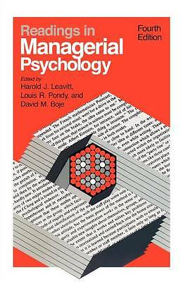 Readings in Managerial Psychology by Louis R. Pondy, Harold J. Leavitt ...
