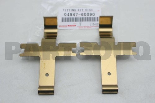 0494760090 Genuine Toyota FITTING KIT, DISC BRAKE, FRONT 04947-60090 | eBay