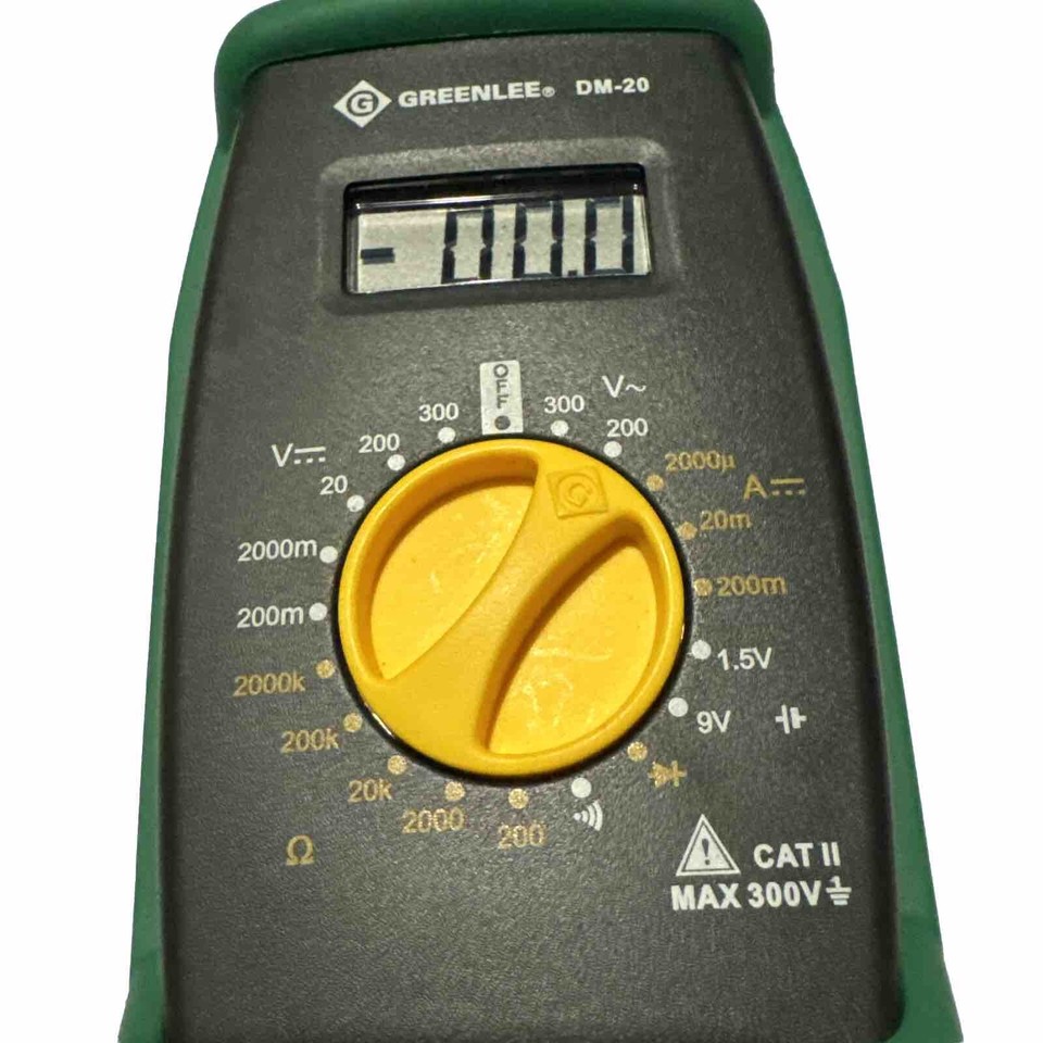 Greenlee DM-20 Multimeter GT-10 Outlet Tester GT-11 Tested Works | eBay