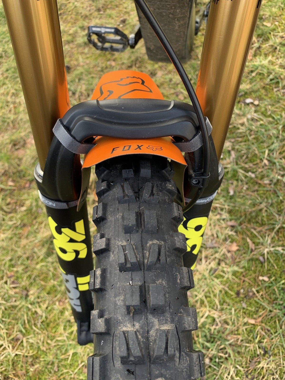 Org.Fox Mudguard Fahrrad Schutzblech MTB Ebike Orange ,Schwarz-w.INCL ...