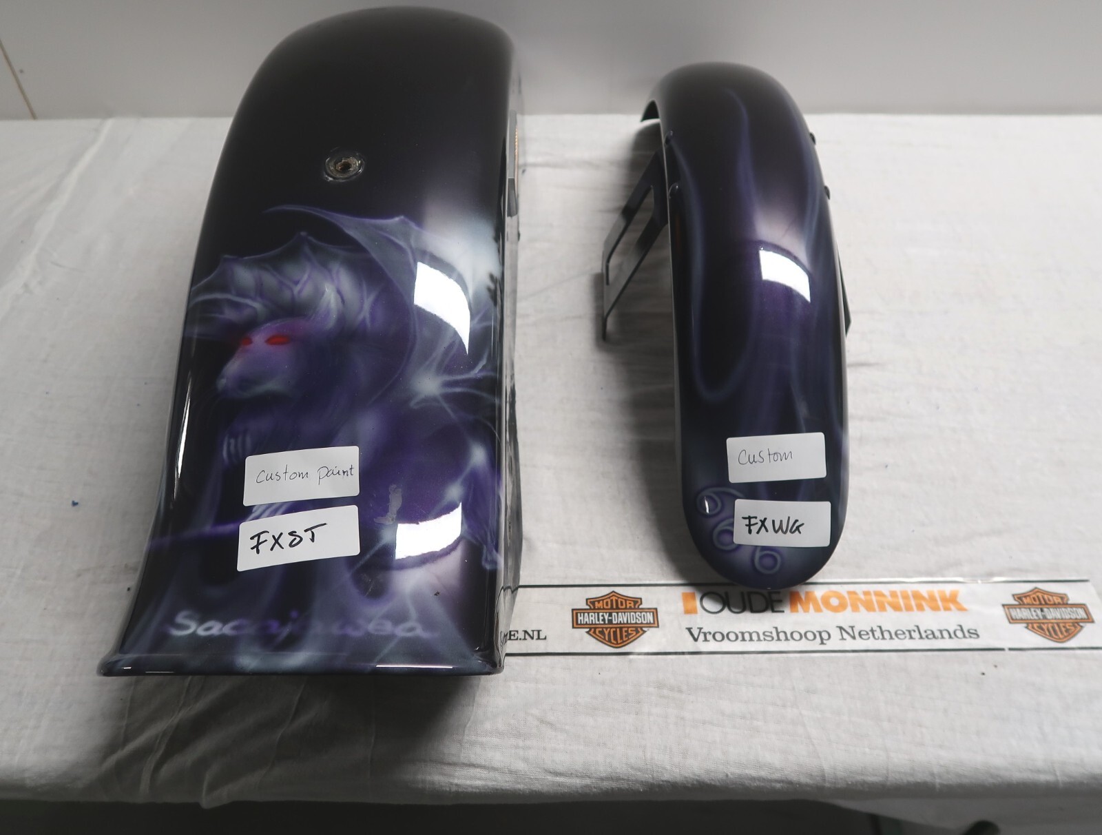 Harley Davidson FXST, FXSTB, FXSTC and FXSTS models fender set, special ...