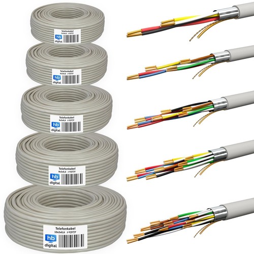 25m 50m 100m Telefonkabel Telefonleitung J-Y(ST)Y Fernmeldekabel ...