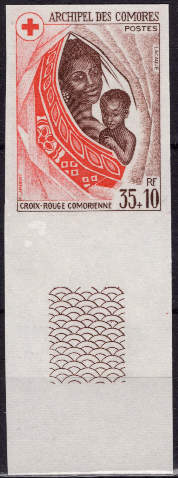 Colonie française COMORES 95a ** MNH non dentelé imperforated Croix ...