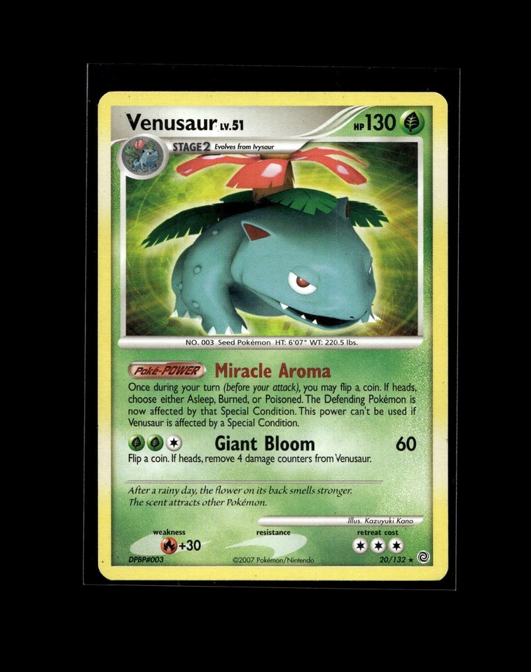 Bulbasaur Ivysaur Venusaur Pokemon Card! Holo/Reverse Holo EX VMAX Rare ...
