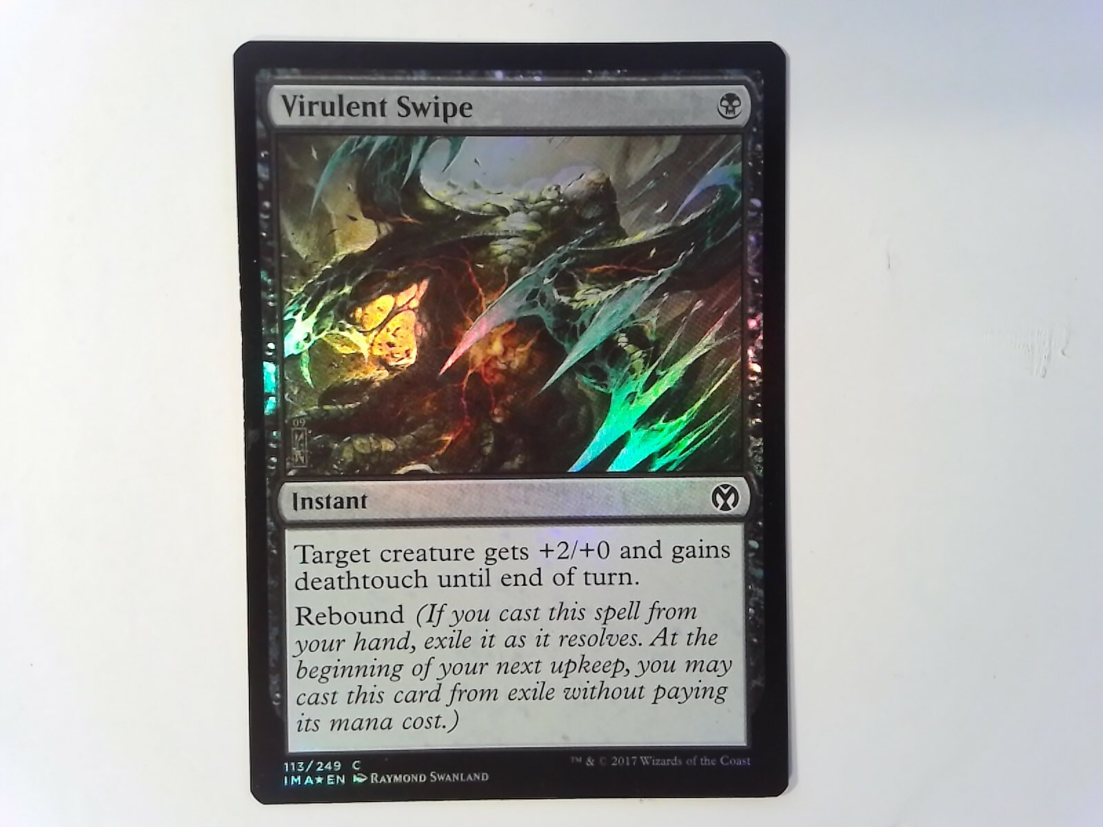 Foil Virulent Swipe Iconic Masters - Magic the Gathering MTG - Black | eBay