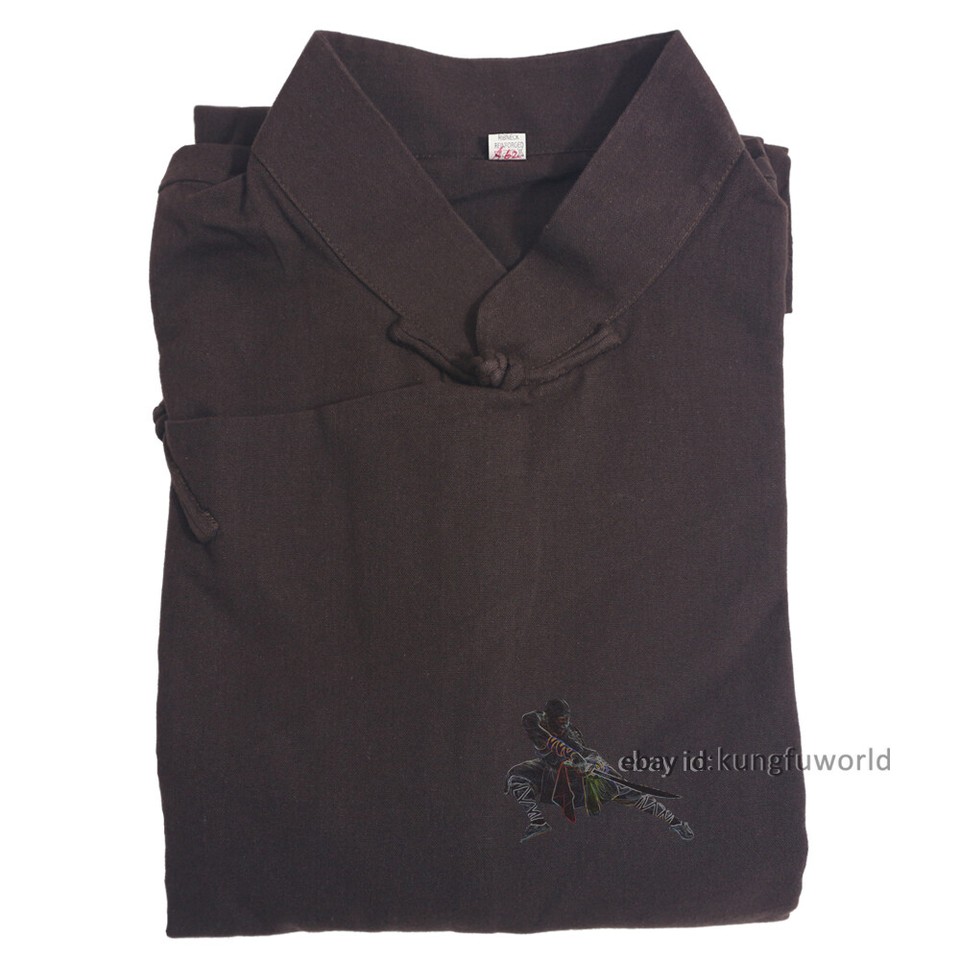 Cotton Wing Chun IP Man Robe Cheongsam Tai chi Kung fu Suit Martial ...