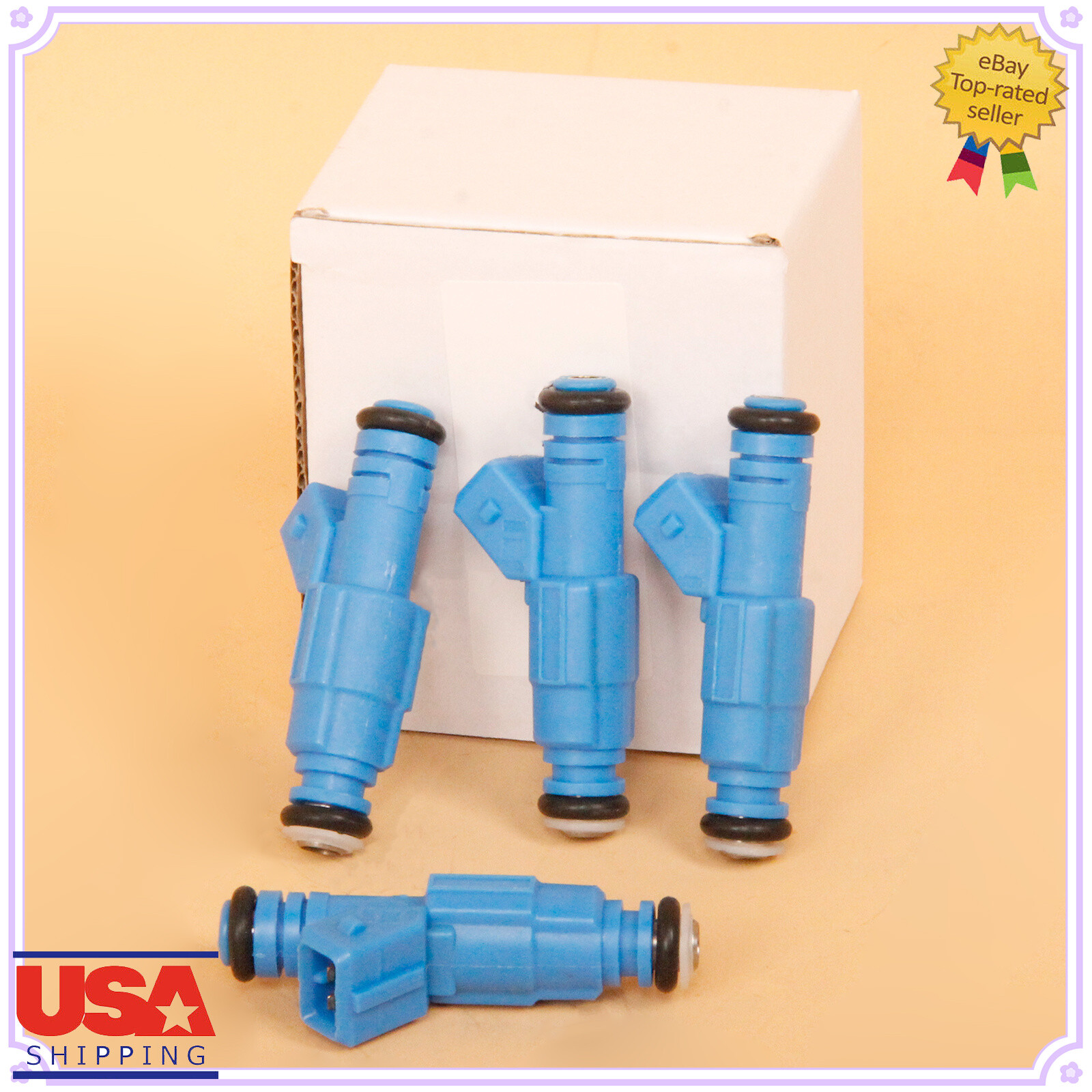 4Pcs For 1985-1997 Ford Ranger 2.3L Upgraded 4 hole Fuel Injector NEW ...