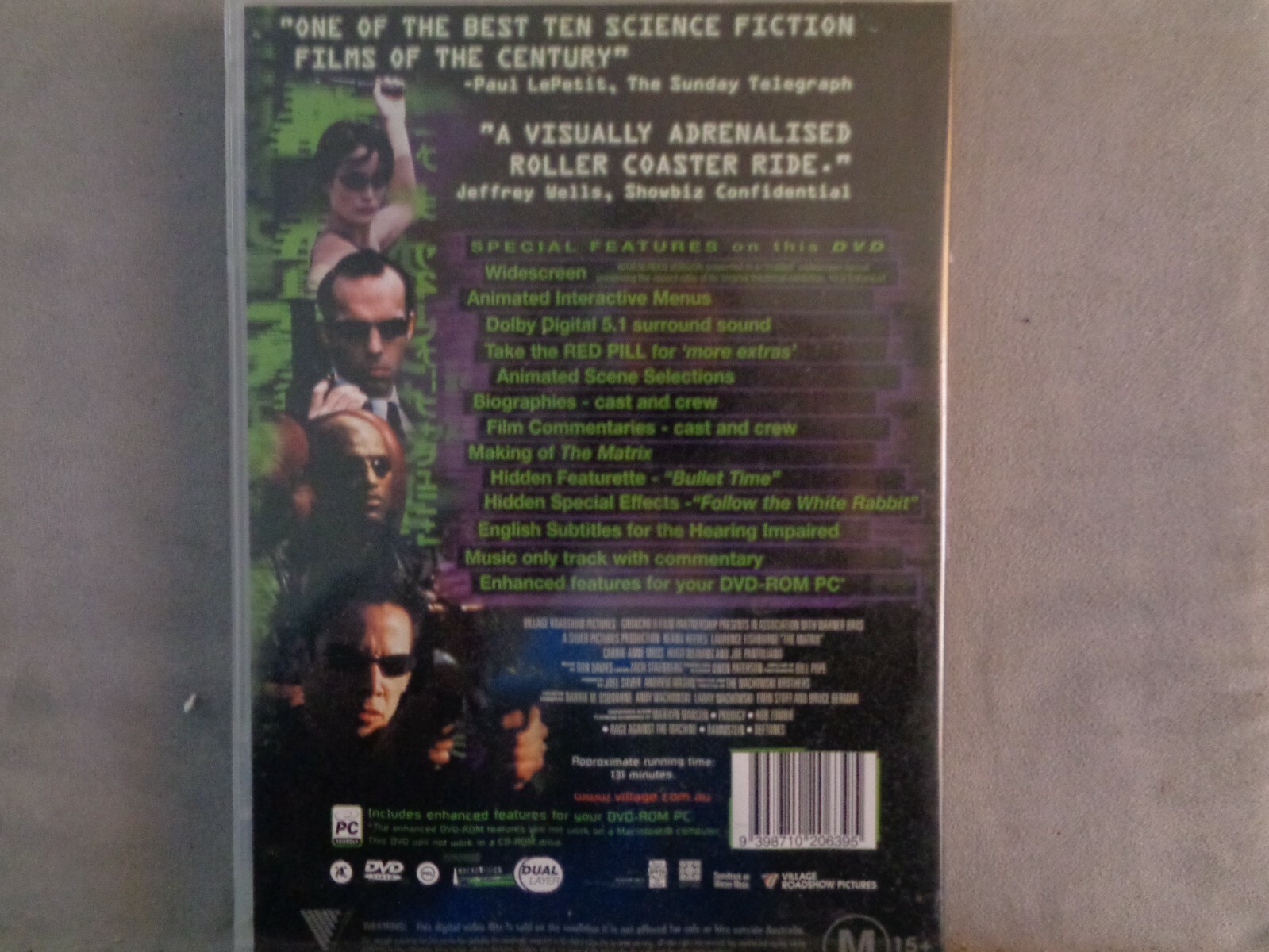 THE MATRIX DVD DELUXE WIDESCREEN PRESENTATION KEANU REEVES ...