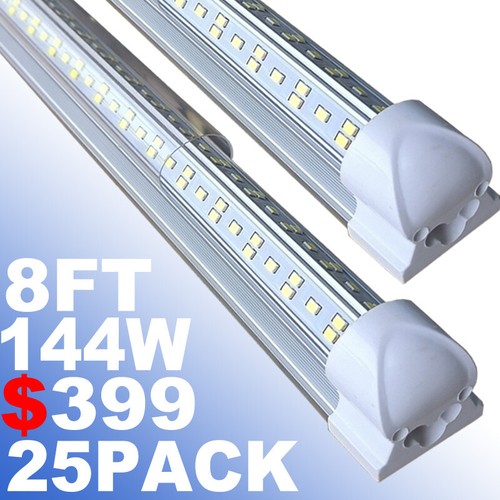 8ft Linkable Led Shop Light Fixture, Integrated 8 Foot Led Tube Light ...