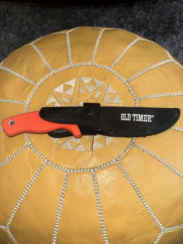 SCHRADE OLD TIMER 1143OTO SAFE-T-GRIP BLADE RUNNER FIXED BLADE HUNTING ...