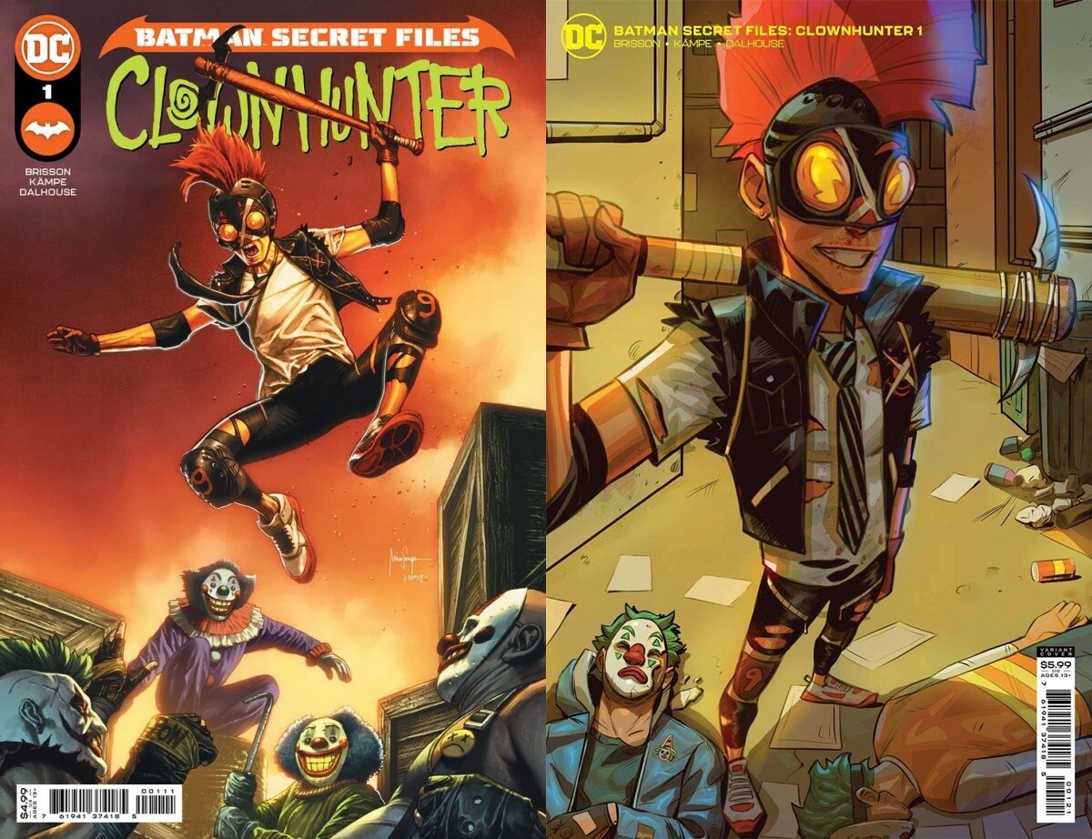 Batman Secret Files Clownhunter #1 Standard & Variant Comic Cover Set ...