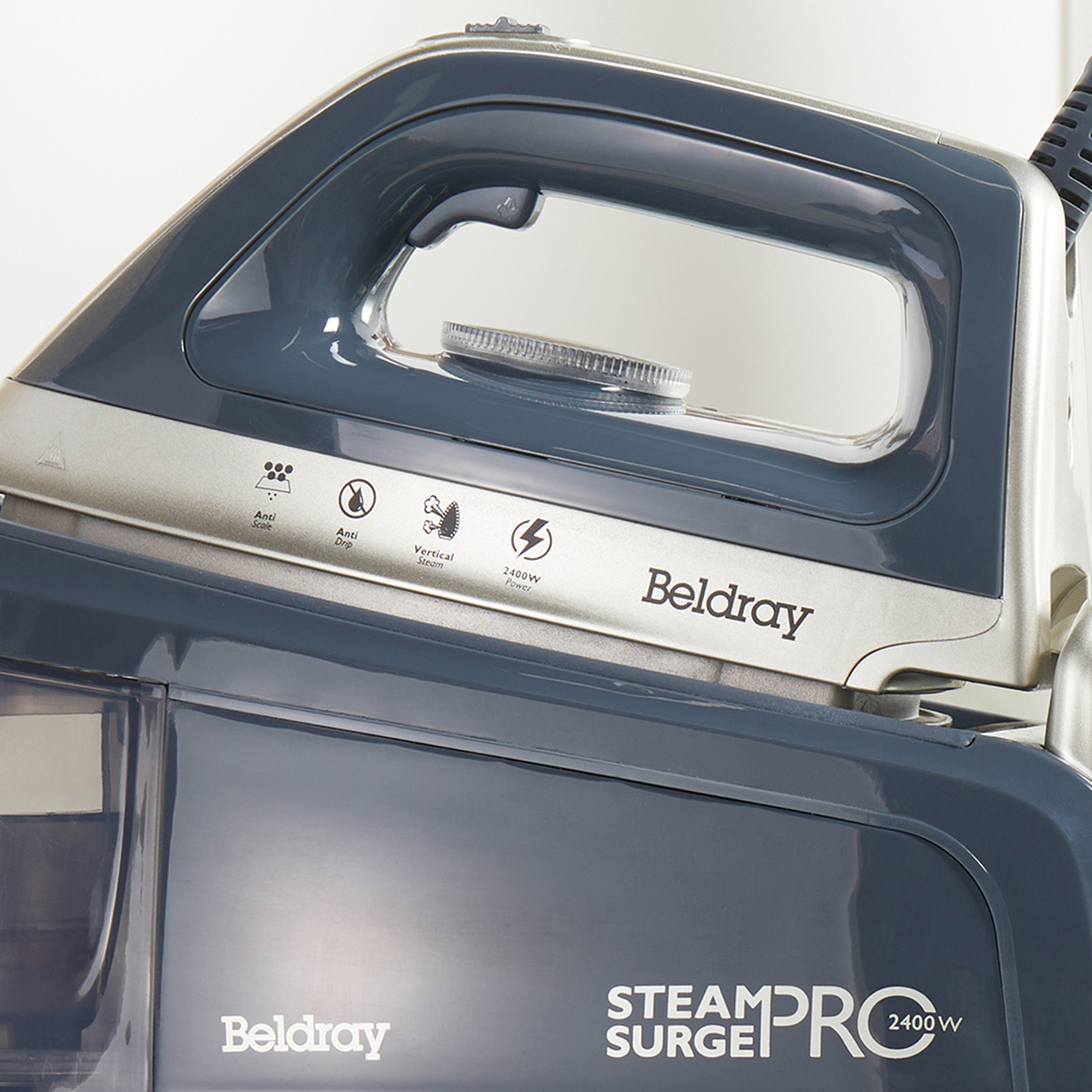 Beldray Steam Iron Surge Pro XL 1.2L Water Tank Ceramic Soleplate ...