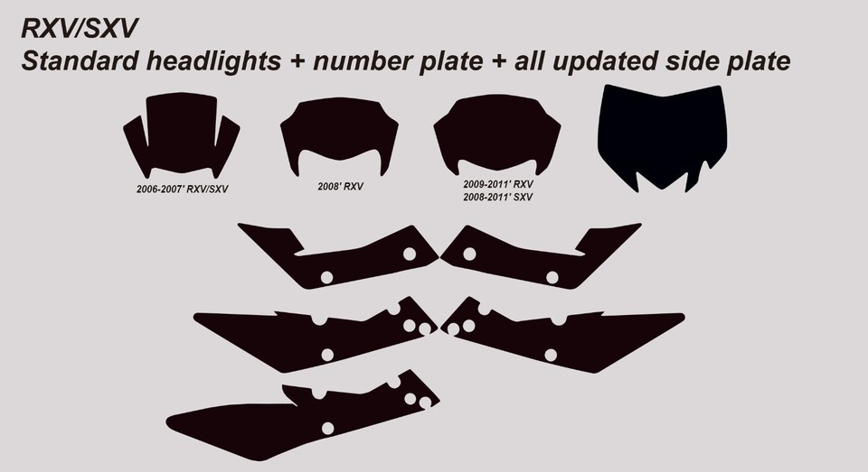 Maxcross Design Graphic kit Full Decal FOR Aprilia 2006-2011 SXV RXV ...