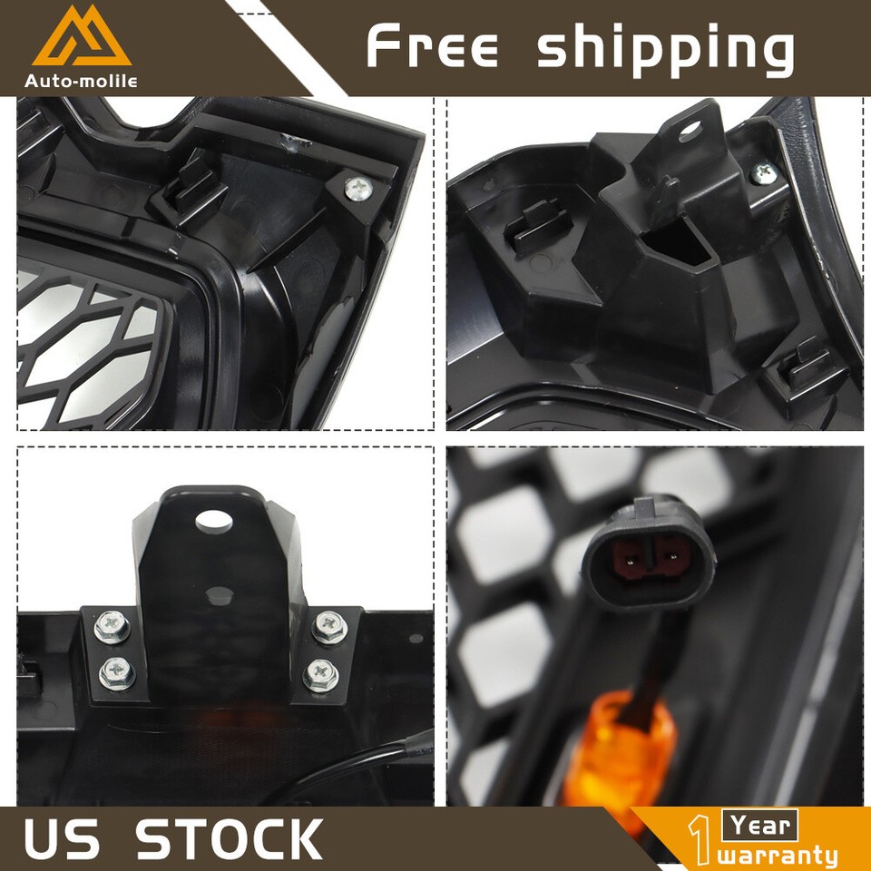 For Toyota Tacoma 2012-2015 Front Grille Bumper Upper Grill W/ LED ...