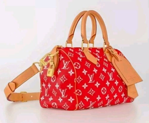 Louis Vuitton Speedy P9 Bandoulière 25 Monogram Leather Red - New | eBay