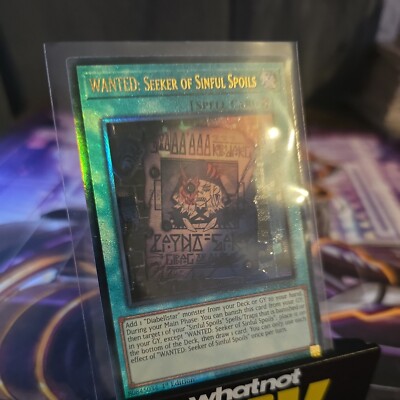 WANTED: Seeker of Sinful Spoils RA03-EN074 ULTIMATE RARE 1st Ed YuGiOh ☆ | eBay