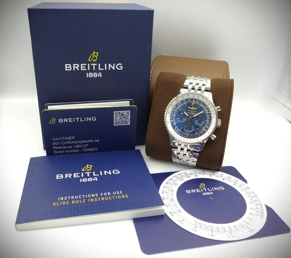 BREITLING NAVITIMER B01 Chronograph AB0127 Stainless … - Gem