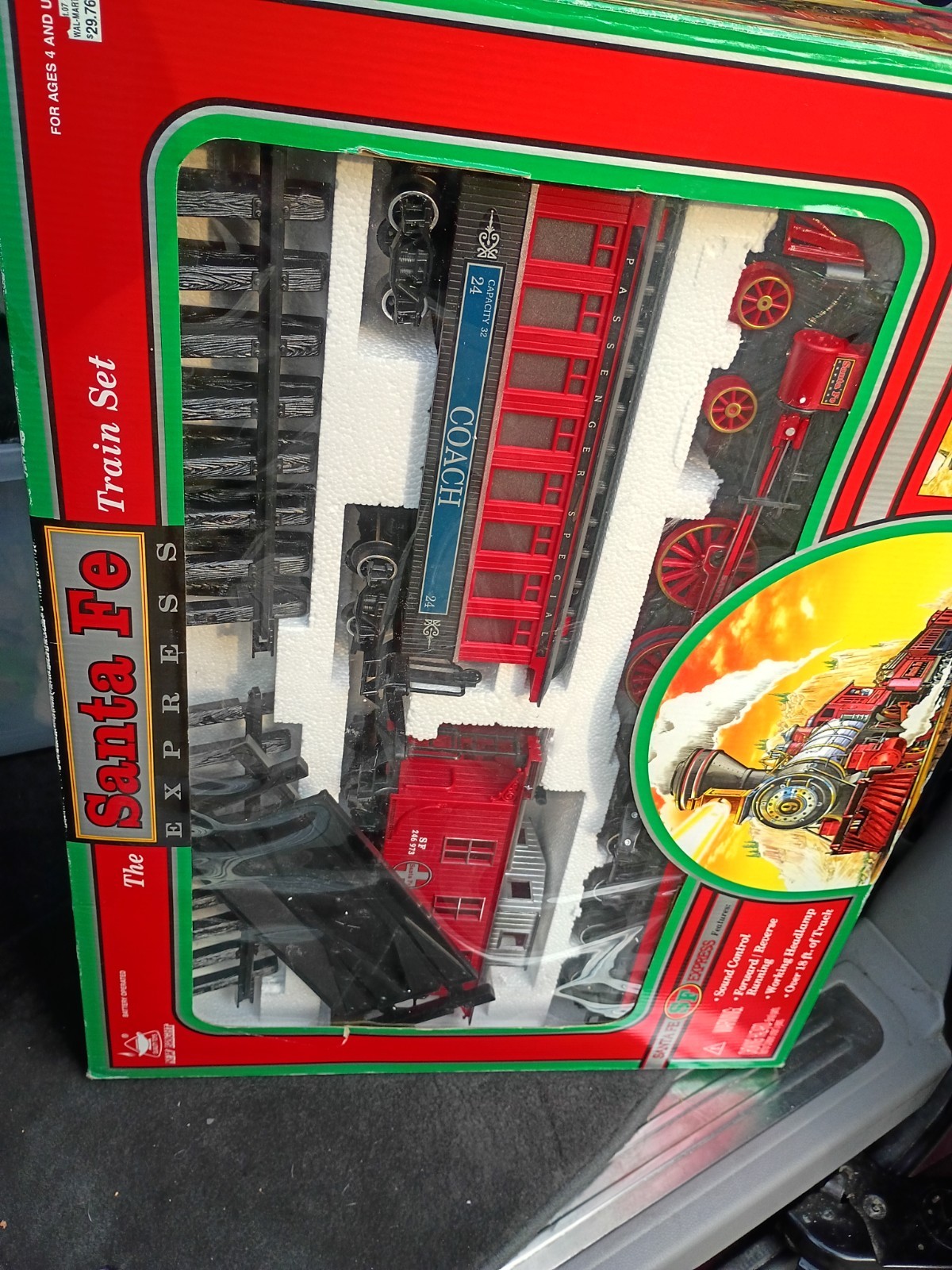 New Bright Santa Fe Express Train Set w/ Sound & Lights Open Box | eBay