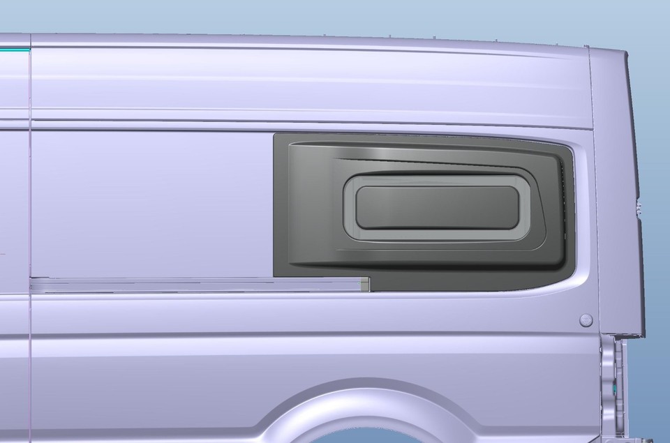 Viper Side Pods LWB VW Crafter / Man TGE 2017- inc Strengthening Frame ...