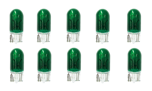 10x 194 Green T10 Wedge Car Mini Bright Light bulb W5W 5050 2825 158 ...