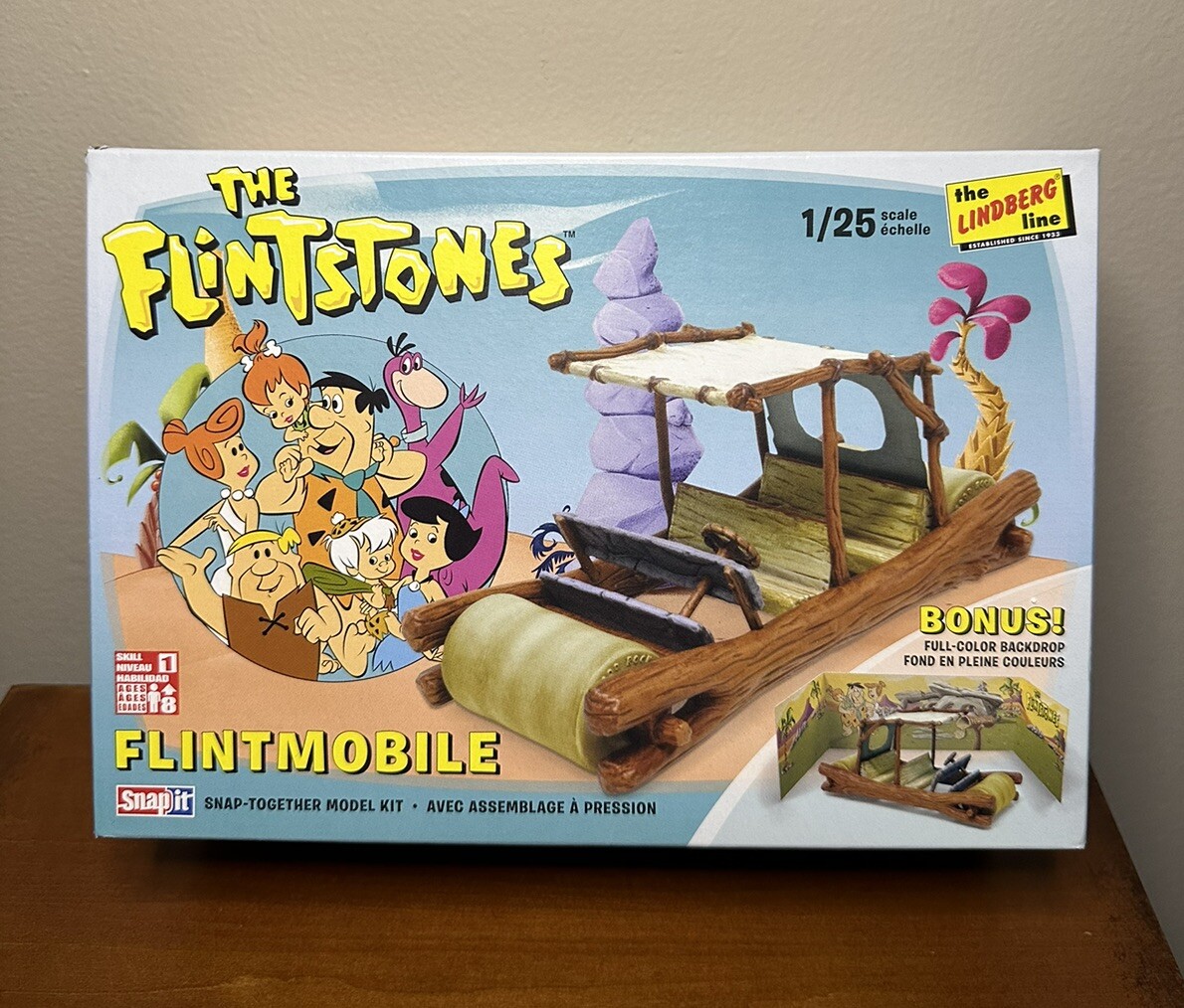LINDBERG THE FLINTSTONES THE FLINTMOBILE MODEL KIT COMPLETE 1/25 | eBay