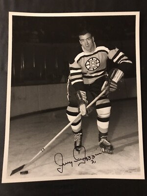 Jerry Toppazzini autographed Bruins photo. | eBay