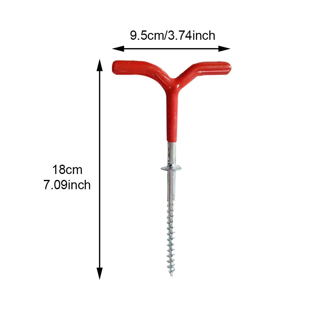 V Shaped Handle For Tent Portable Climbing Ice Screw Nails Winter ...