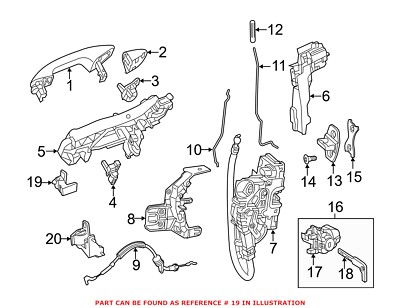 Genuine OEM Door Hinge for Mercedes 2057200537 | eBay
