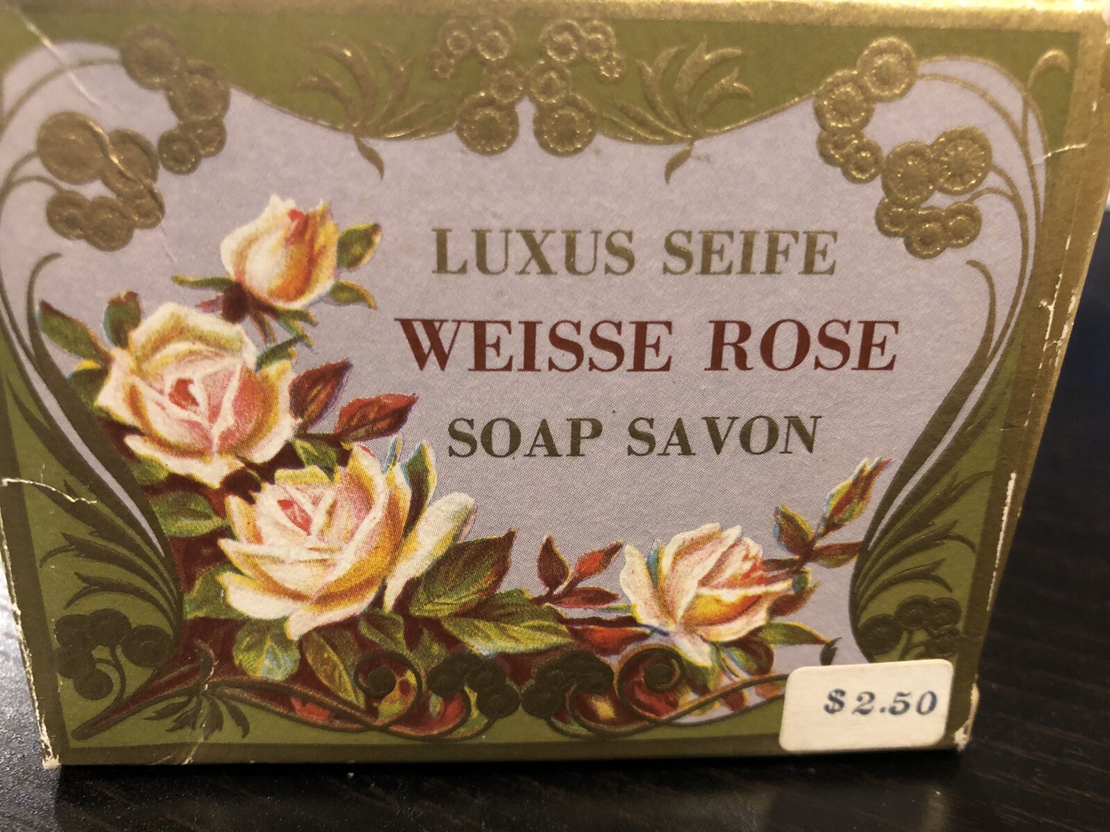 Vintage German Luxus Seife Weisse Rose Soap in original box - soap New ...