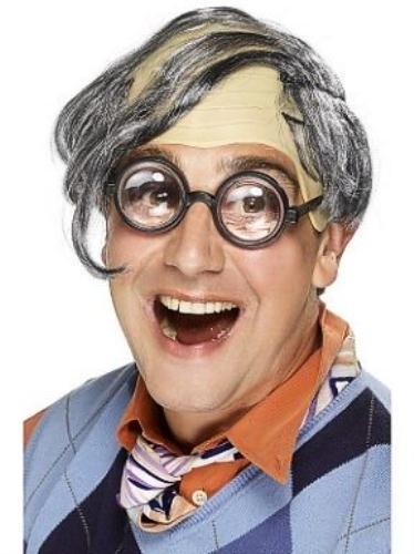 Comb It Over Novelty Mens Comb Over Gray Bald Wig | eBay