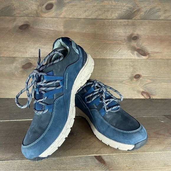 clarks wave range womens size 11 shoes blue leather waterproof hiking ...