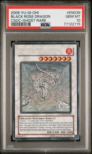 Black Rose Dragon (Ghost Rare) CSOC-EN039 Unlimited PSA 10 POP 71 | eBay