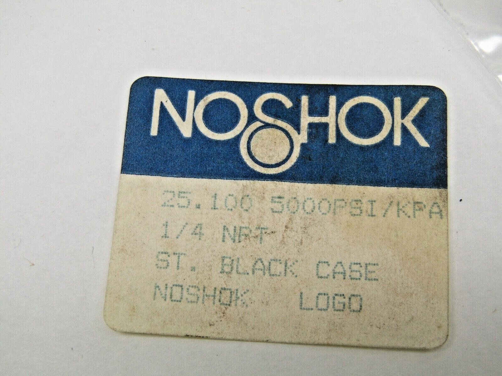 Noshok Germany 25-100 0-5000 PSI/KPA Pressure Guage 1/4 NPT 2-1/2" | eBay