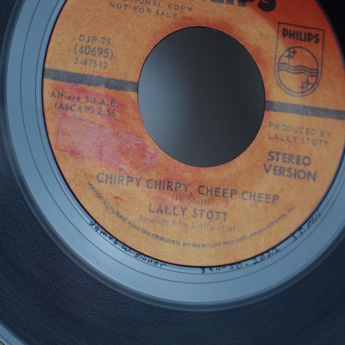 LALLY STOTT: Chirpy Chirpy Cheep Cheep US Philips DJP-75 Rock Promo 45 ...