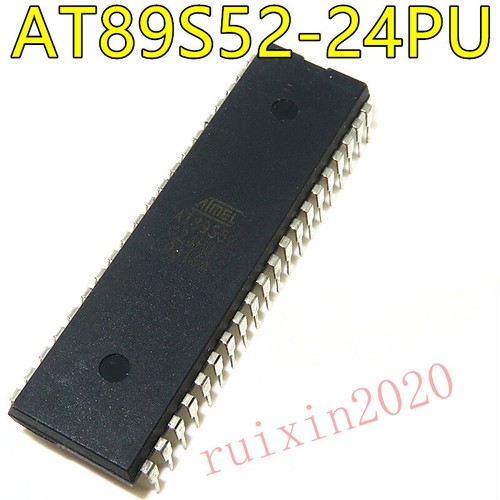 1PC NEW AT89S52-24PU 8-bit flash microcontroller is plugged into DIP40 ...