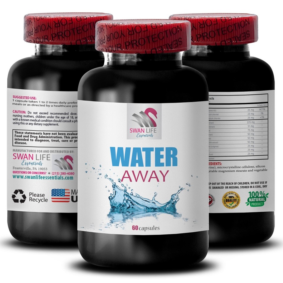 Water Calm - WATER AWAY PILLS - Light Motion 3 Bottles 180 Capsules | eBay