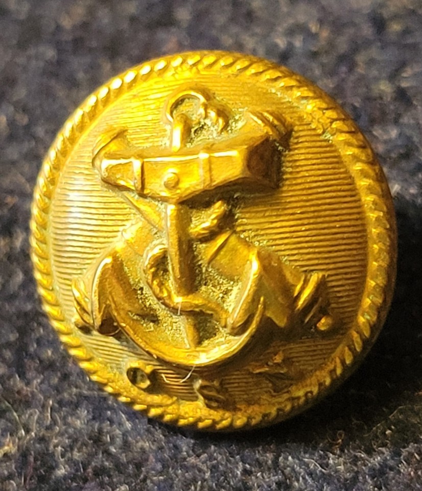 CIVIL WAR PERIOD CONFEDERATE NAVY BUTTON ALBERT# CS-56-Av CSN VARIETY ...